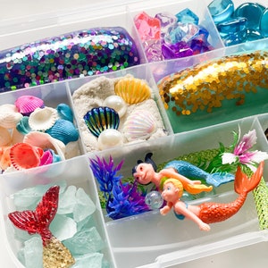 Play Dough Kit Mermaid Play Dough Kit Mermaid Kit Sensory - Etsy