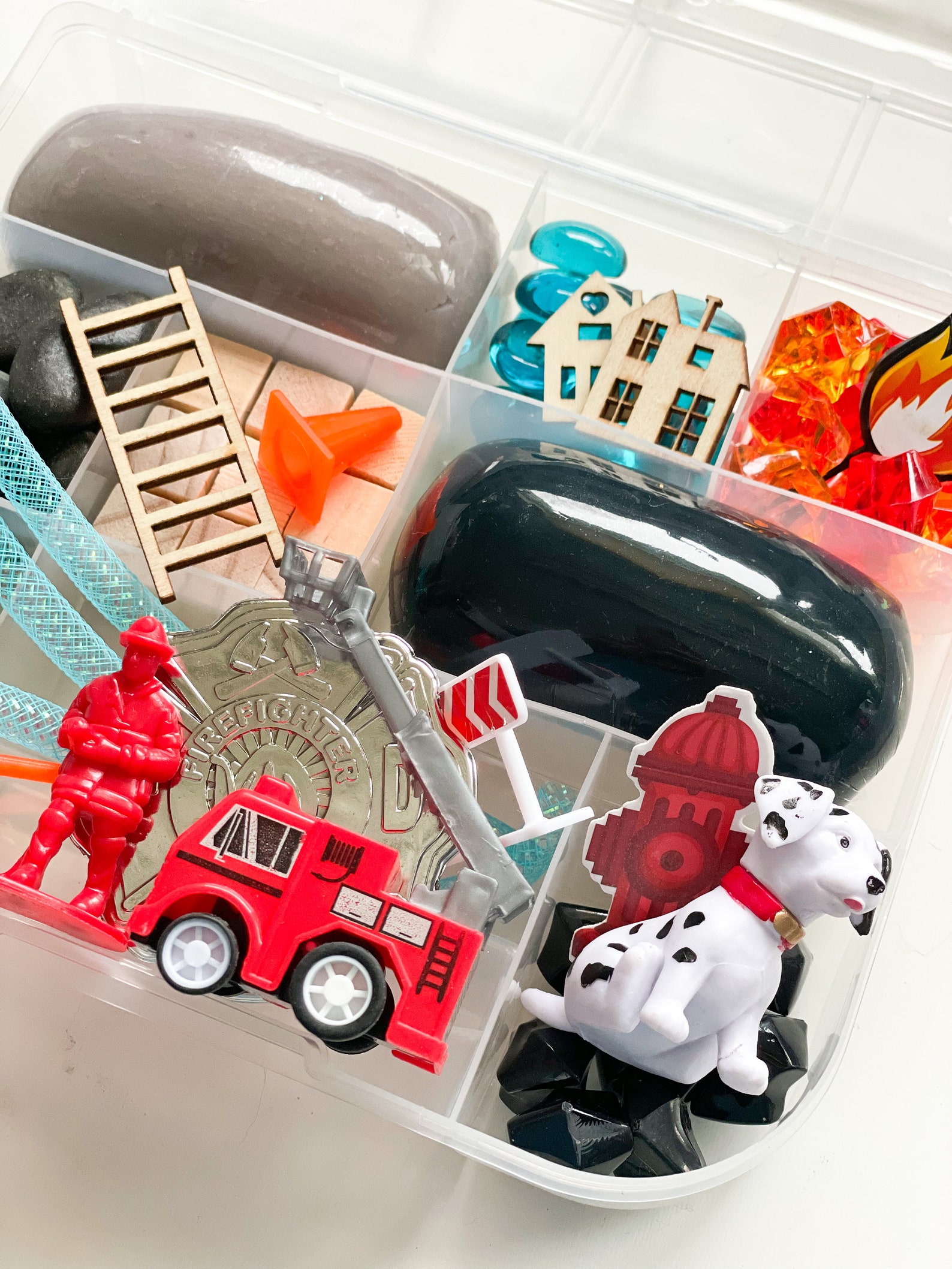 Play Dough Kit, Firefighter Play Dough Kit, Firefighter, Sensory Kit ...