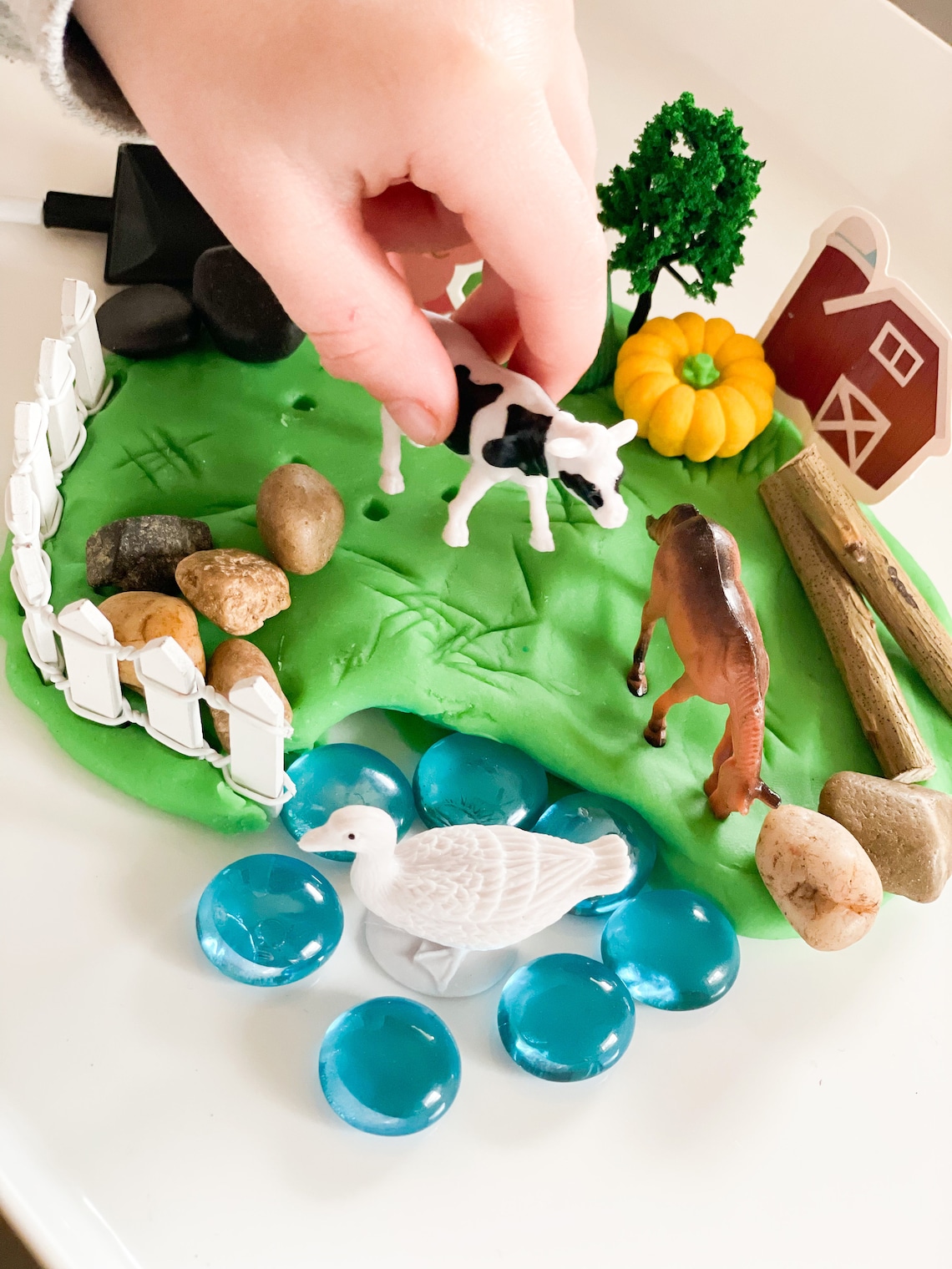 Play Dough Kit Play Dough Jar Farm Play Dough Dough to Go - Etsy