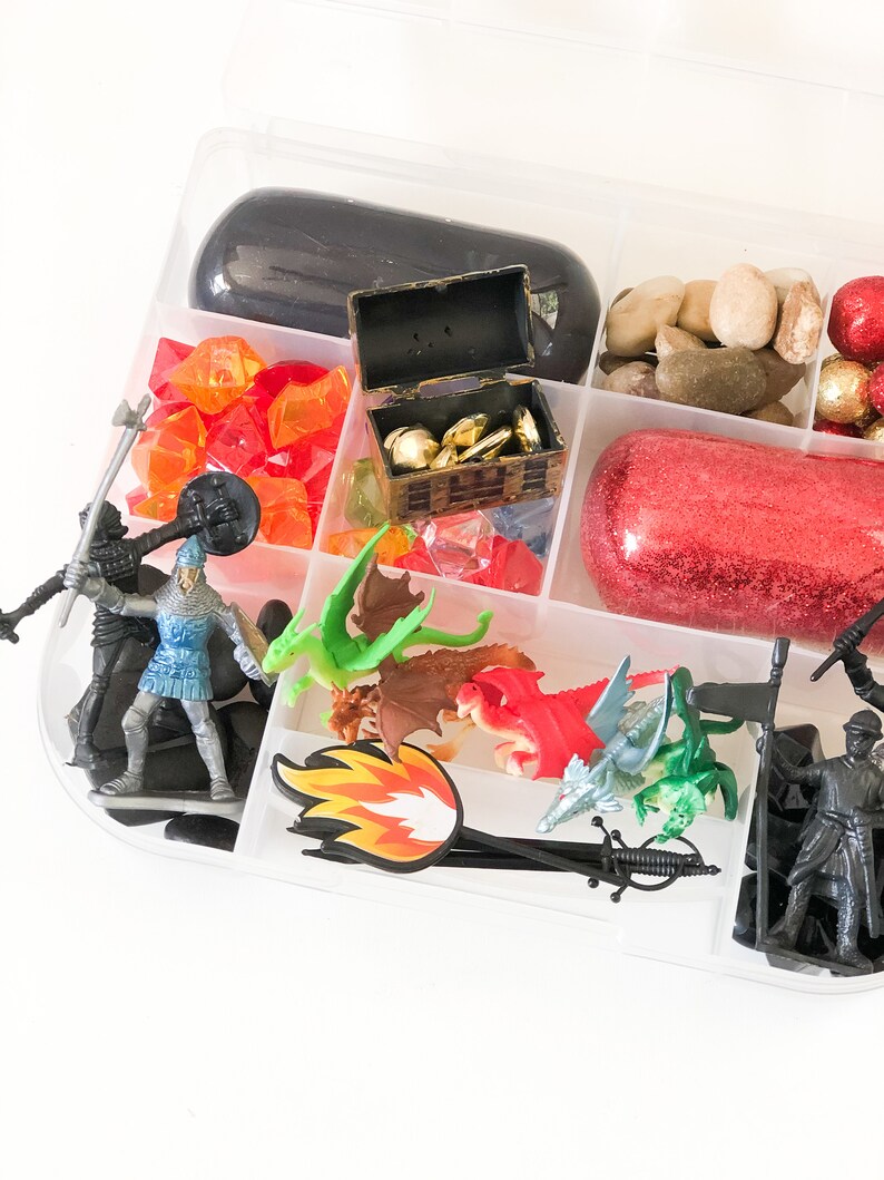 Play Dough Kit, Dragons Play Dough Kit, Dragons and Knights, Sensory ...