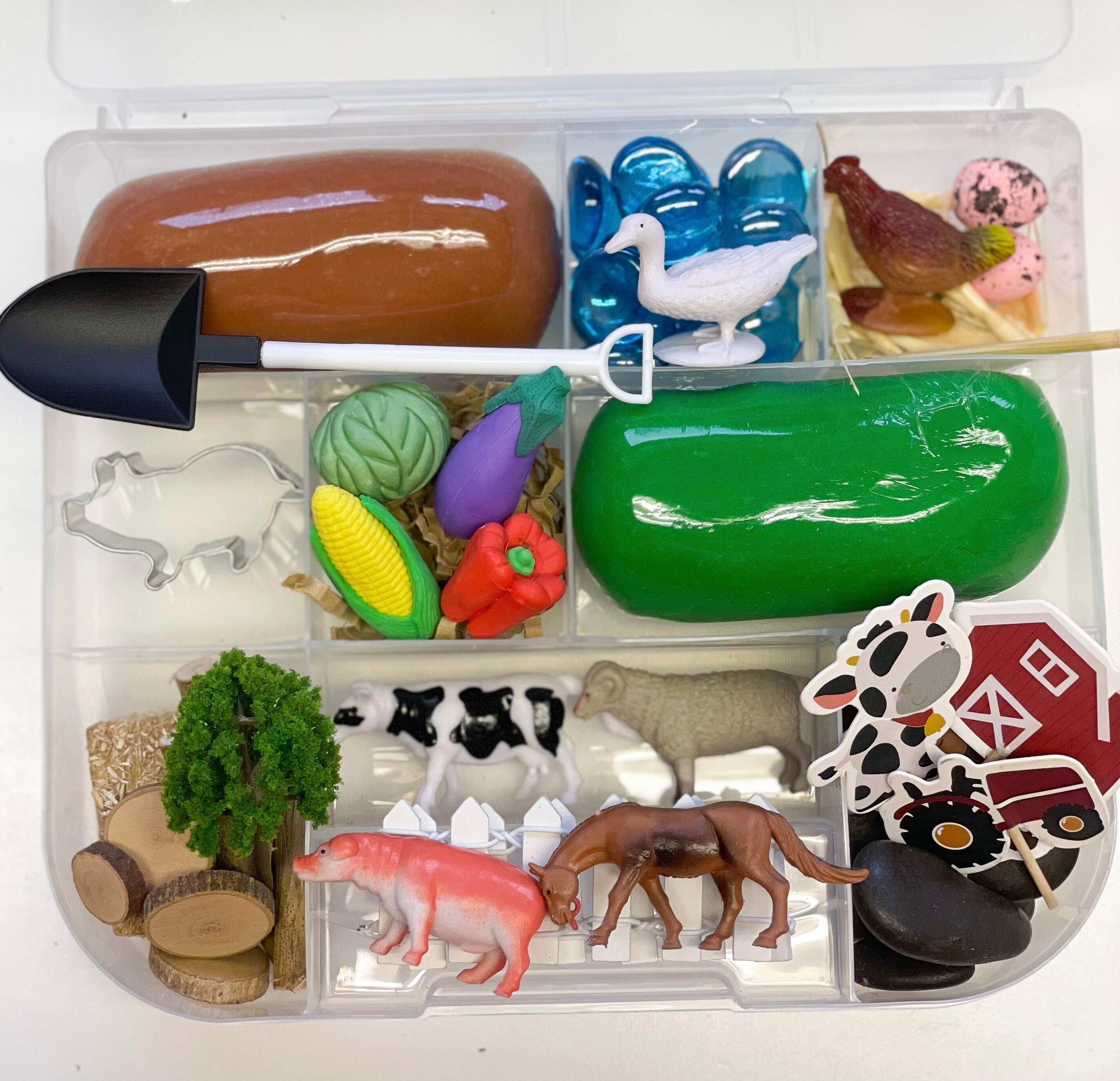 Play Dough Kit Farm Play Dough Kit Play Farm Kit Sensory | Etsy