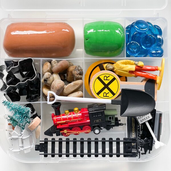 Train Sensory Bin - Etsy