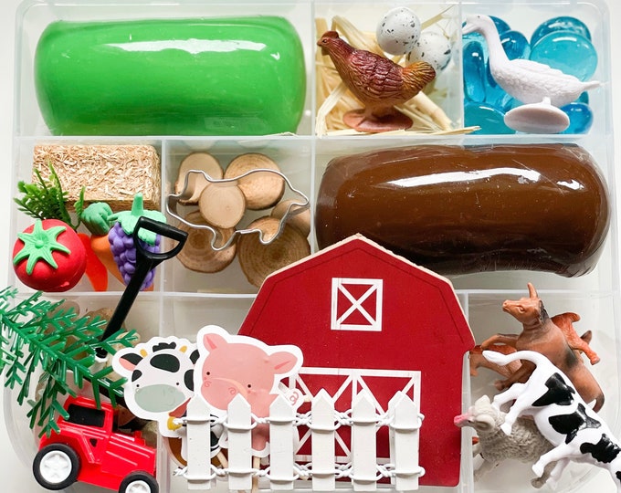 Play Dough Kit, Farm Play Dough Kit, Play Farm Kit, Sensory Kit, Play ...