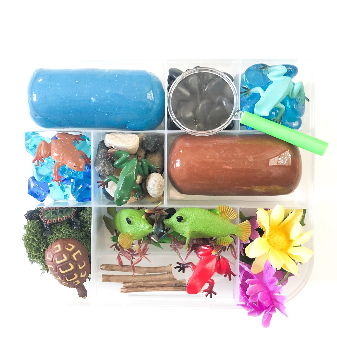 Play Dough Kit Pond Play Dough Kit Dough Kit Play Kit - Etsy