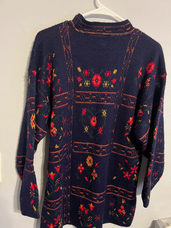 80s or 90s Classic Elements Primary Colors Sweater, C… - Gem