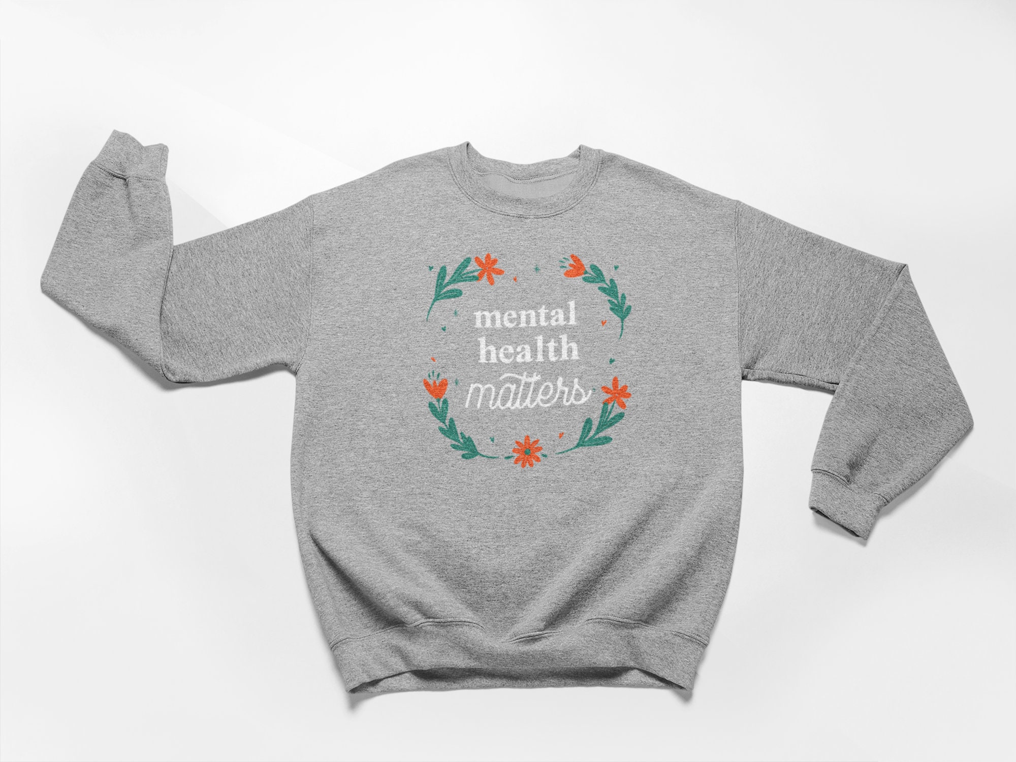 Mental Health Matters Sweatshirt Inspirational Boho Etsy