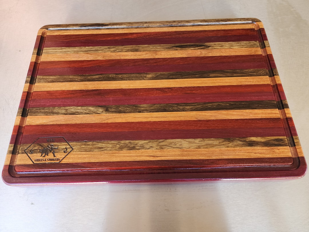 Xl Exotic Wood Cutting Board - Etsy