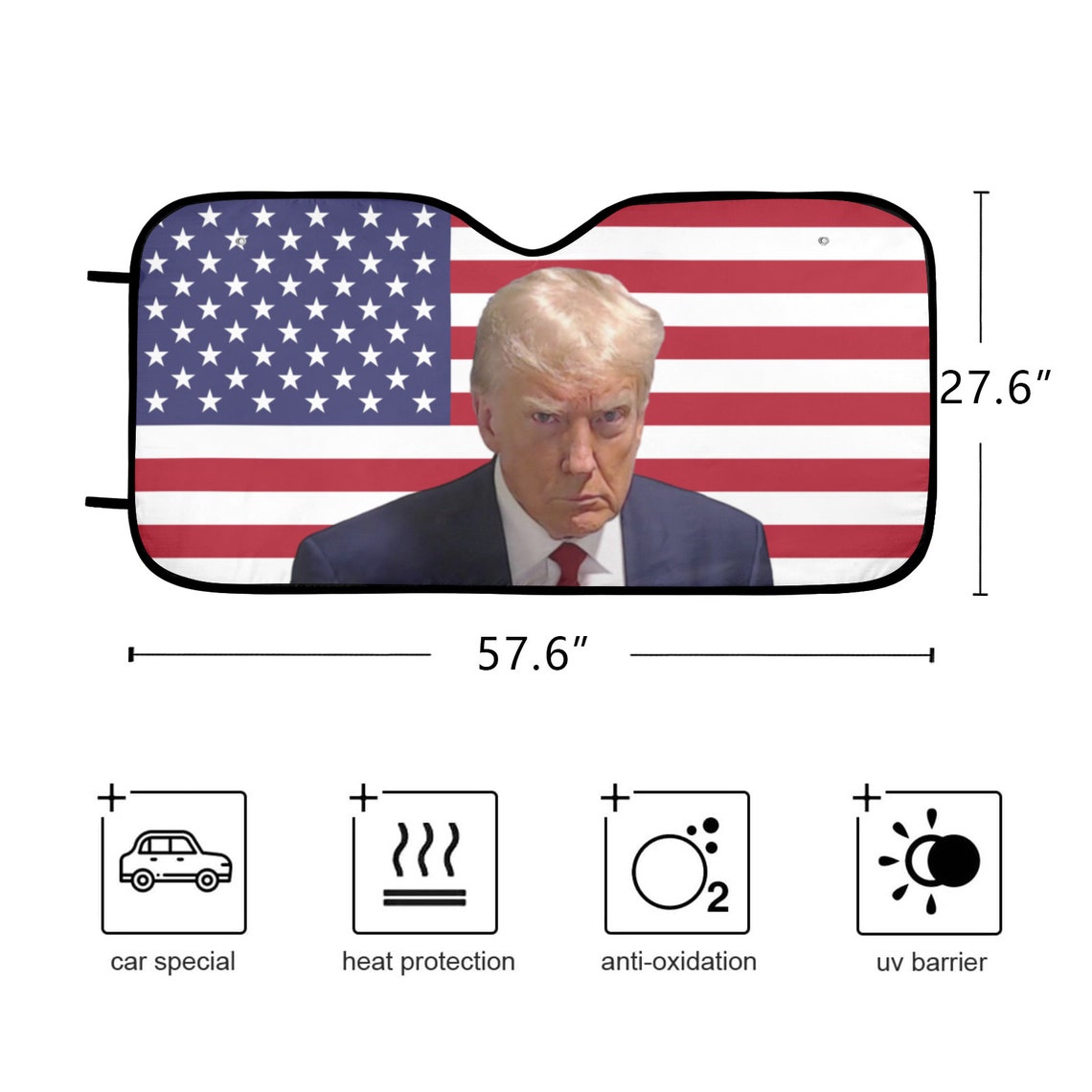 MAGA TRUMP 2024 - Car Windshield Sunshade | Car Window Shade | Foldable ...