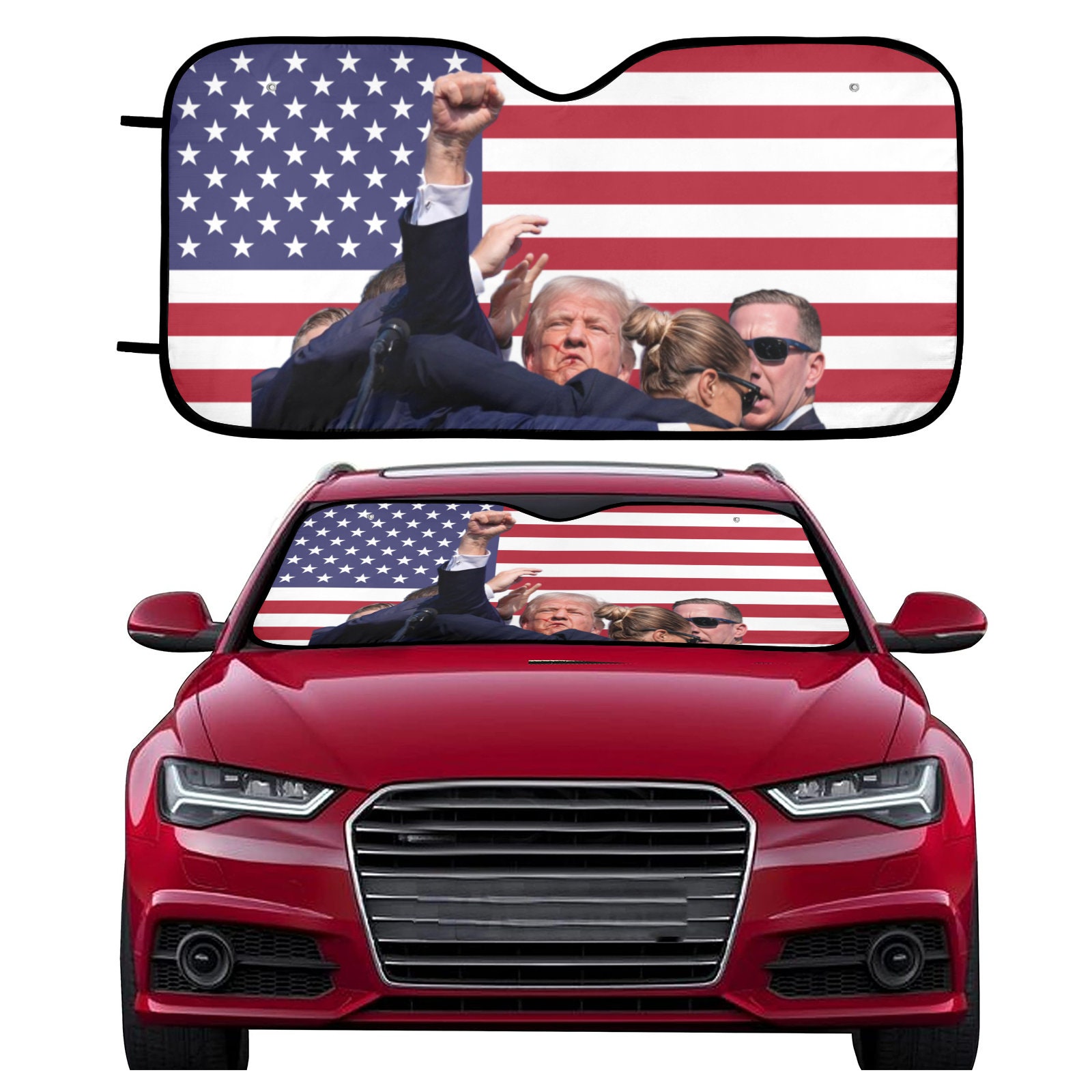 MAGA TRUMP 2024 - Iconic Fist Pump | Car Windshield Sunshade | Window ...