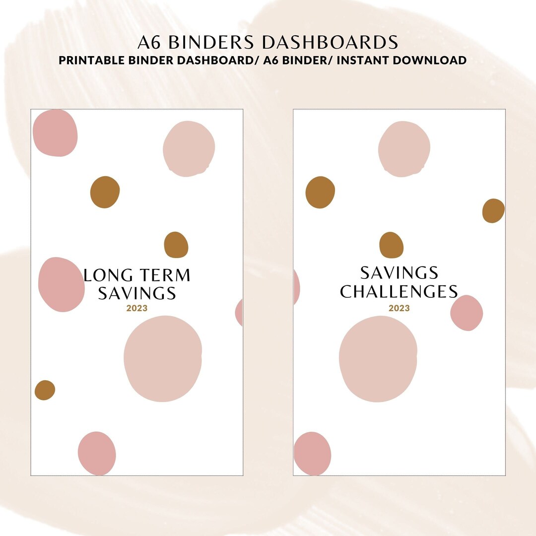 Cash Envelope Binder A6 BINDER Aesthetic Classy Binder - Etsy