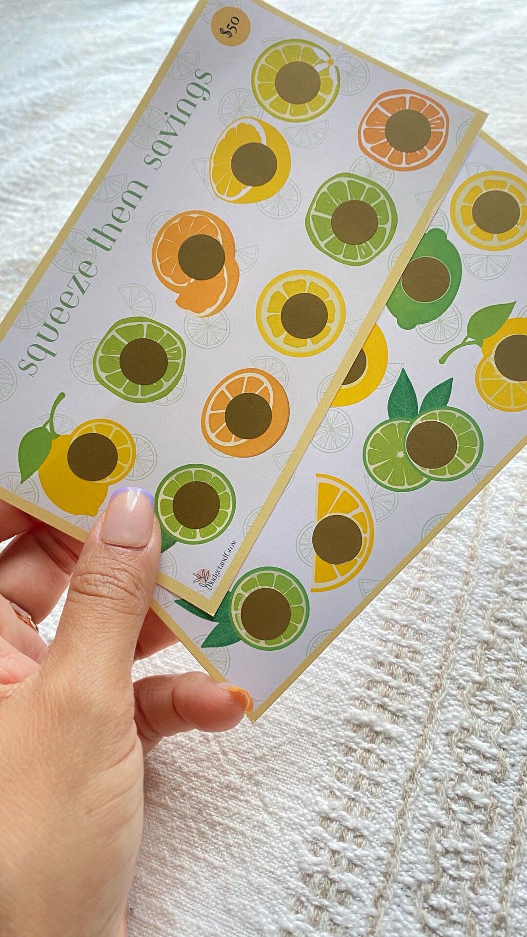 A6 Scratch-off Savings Low-income Scratch-offs Squeeze Them Savings - Etsy