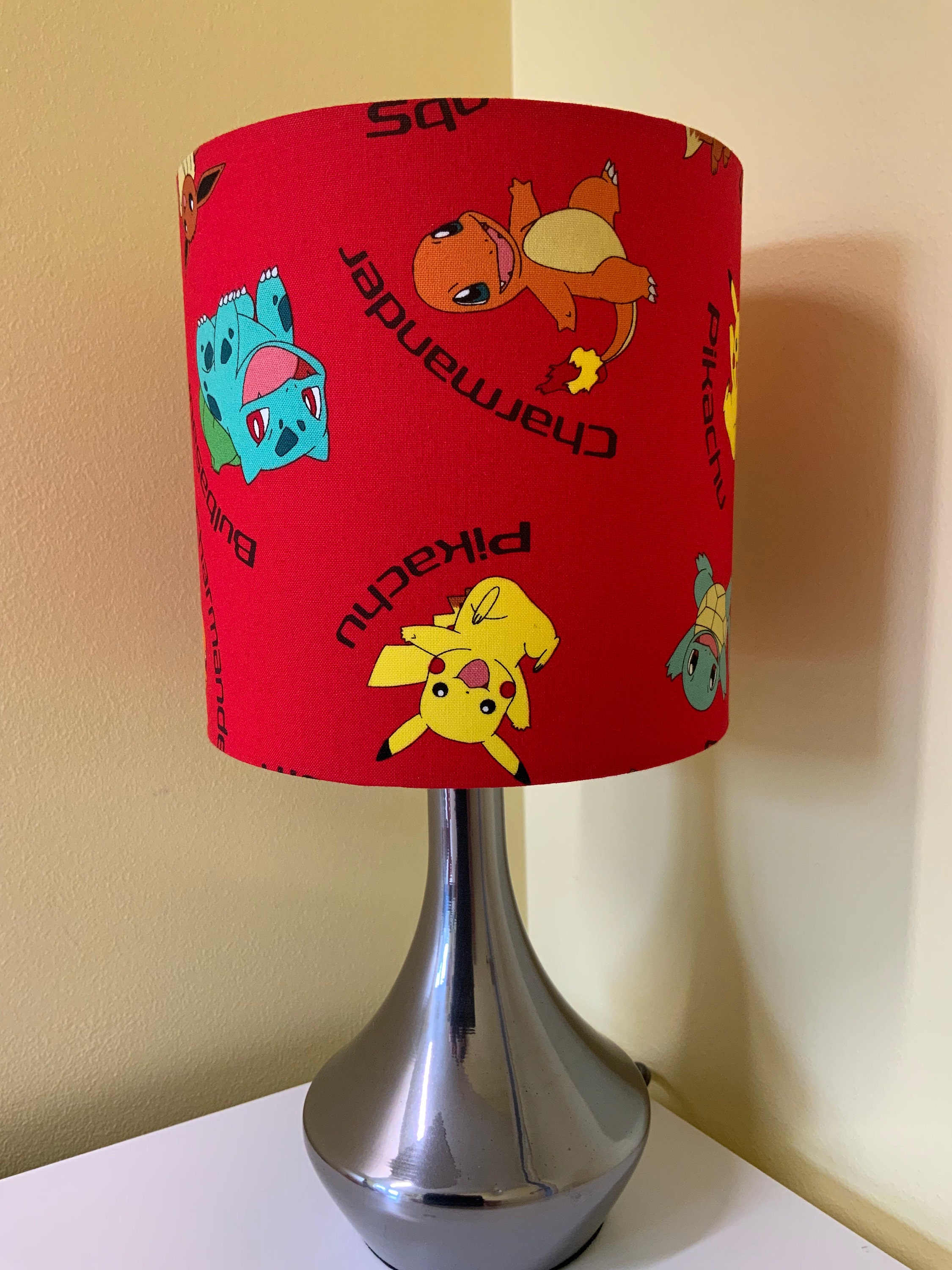 Pokemon Table Lampshade for Child's Bedroom - Etsy
