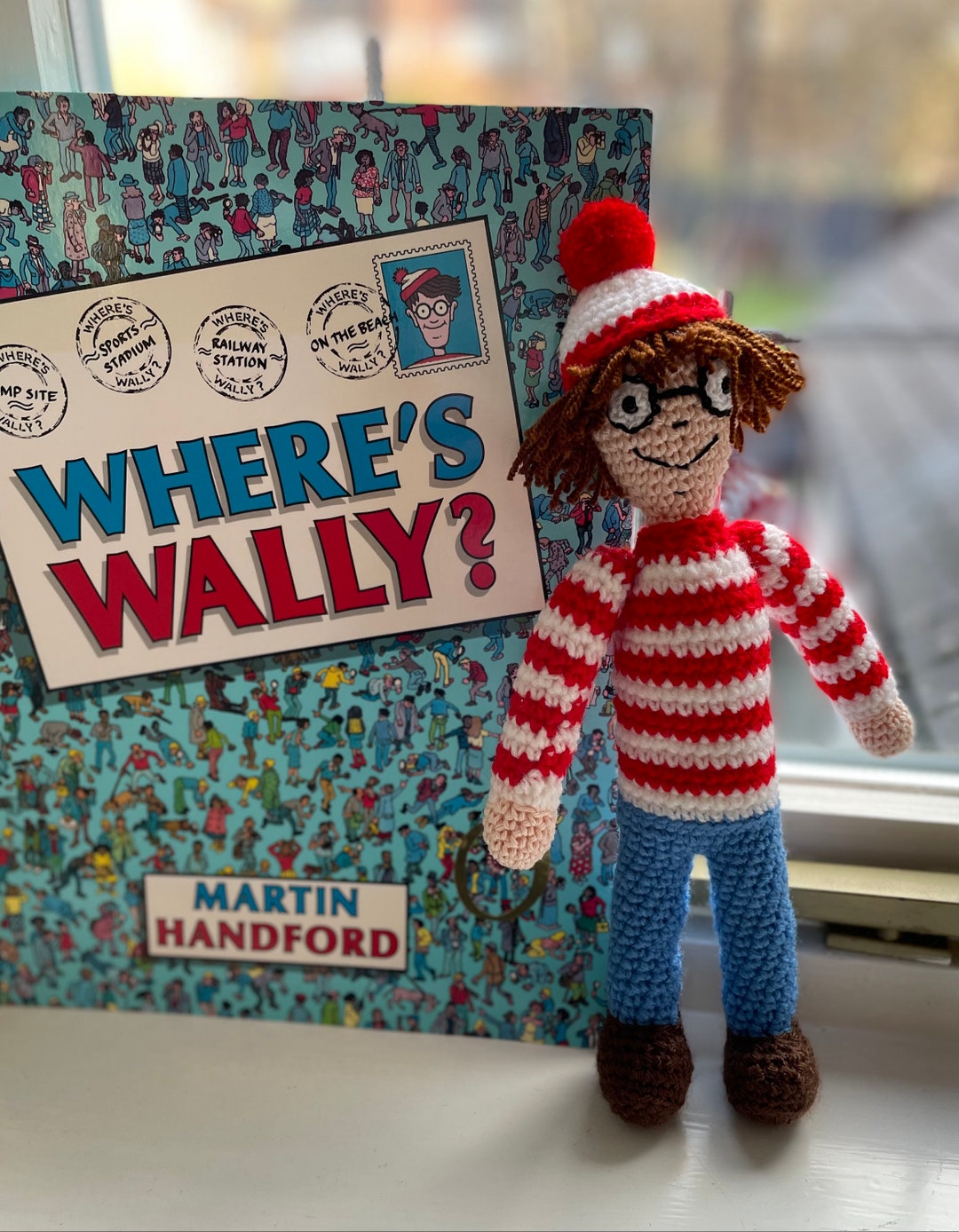 Where's Wally or Waldo in USA Cute Crochet Character - Etsy