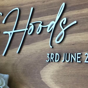 Rustic 3D Wedding Guest Book Alternative, Laser Cut Wood Sign - Etsy UK