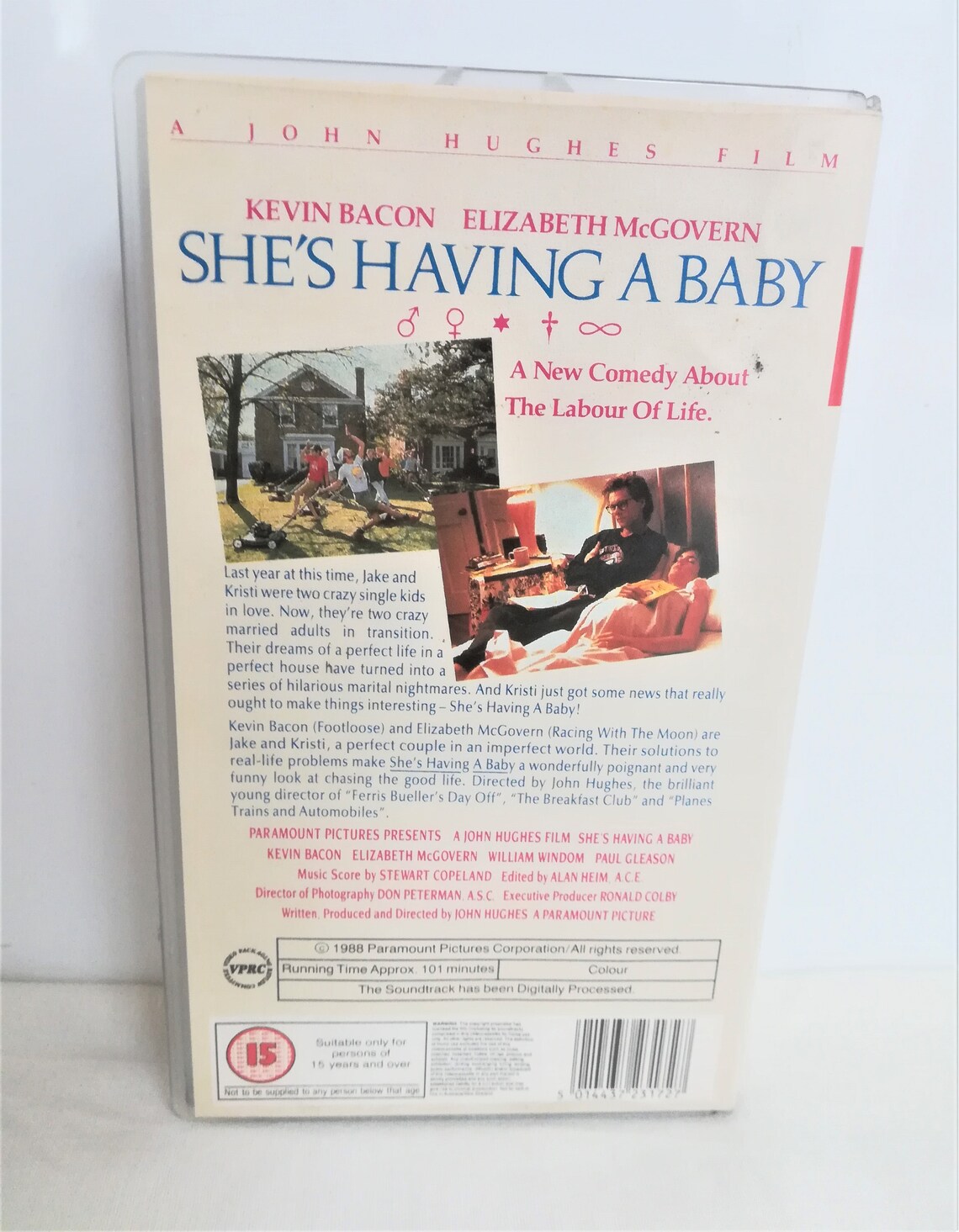She's Having A Baby VHS 1988 Comedy John Hughes Kevin Bacon Elizabeth ...
