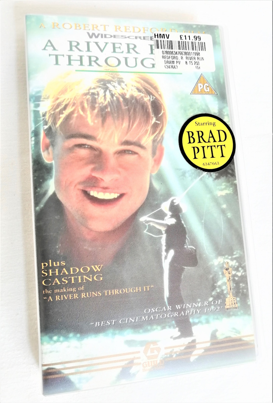 A River Runs Through It Brad Pitt Vhs Cassette Video Big Box Large Case ...