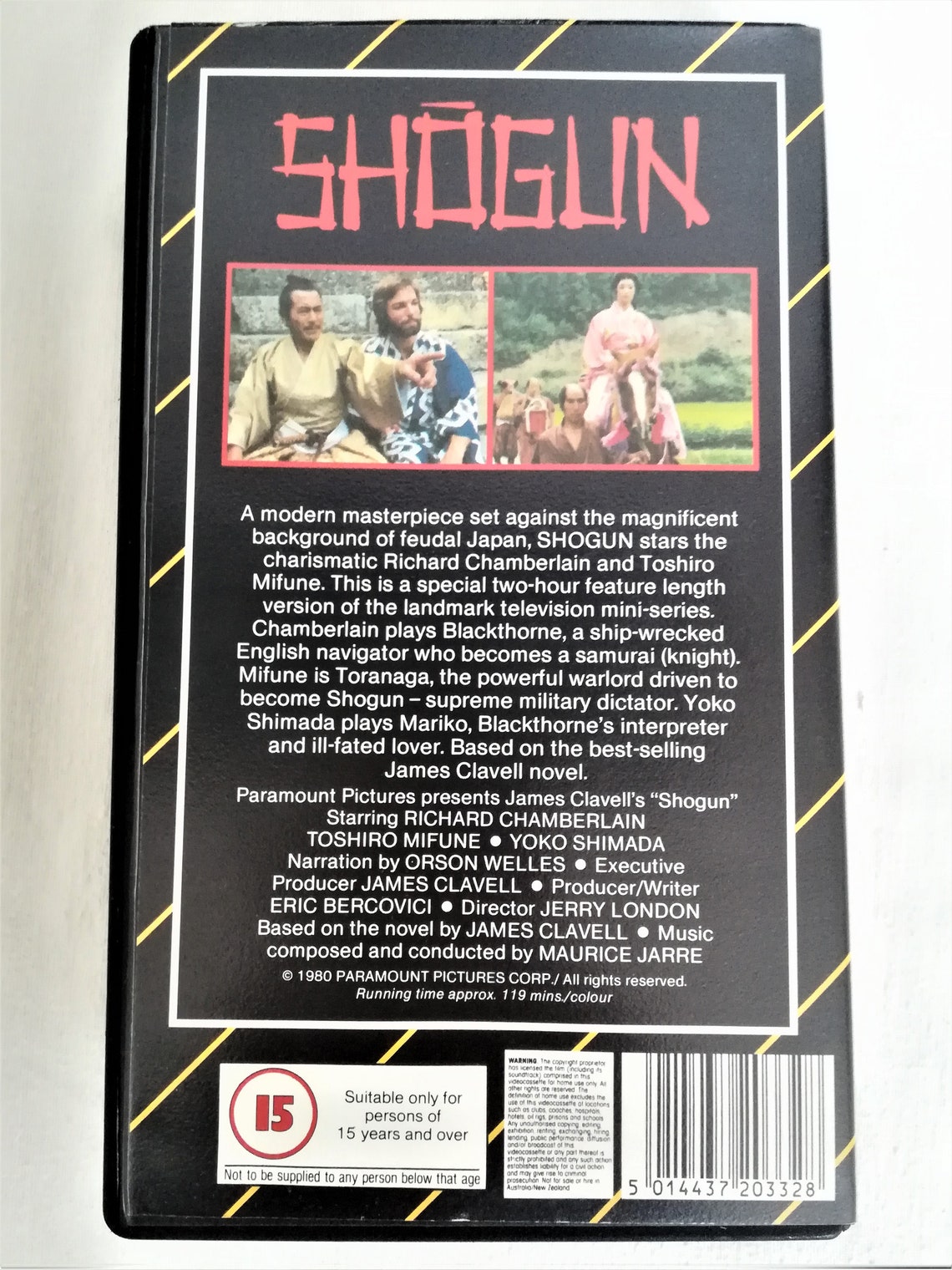 Shogun (CIC) VHS Video - Richard Chamberlain VHS Video Movie Cassette ...