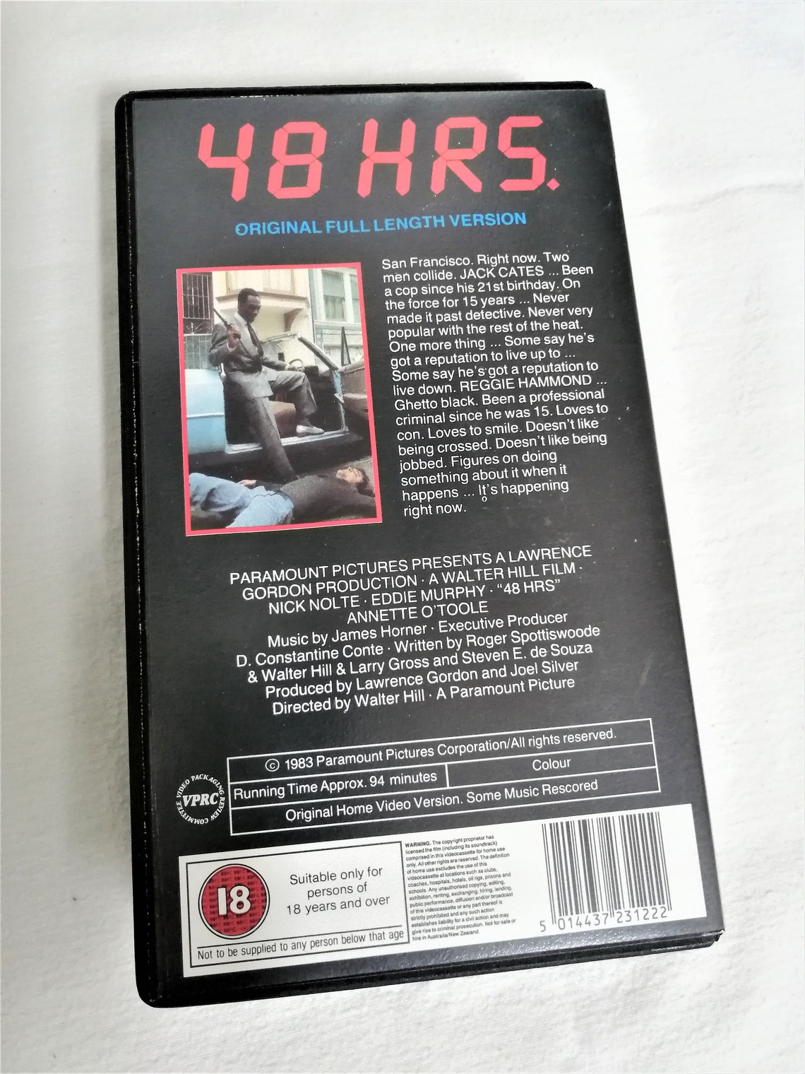 48 Hrs Vhs Video Eddie Murphy Nick Nolte Movie Cassette Tape Big Box ...