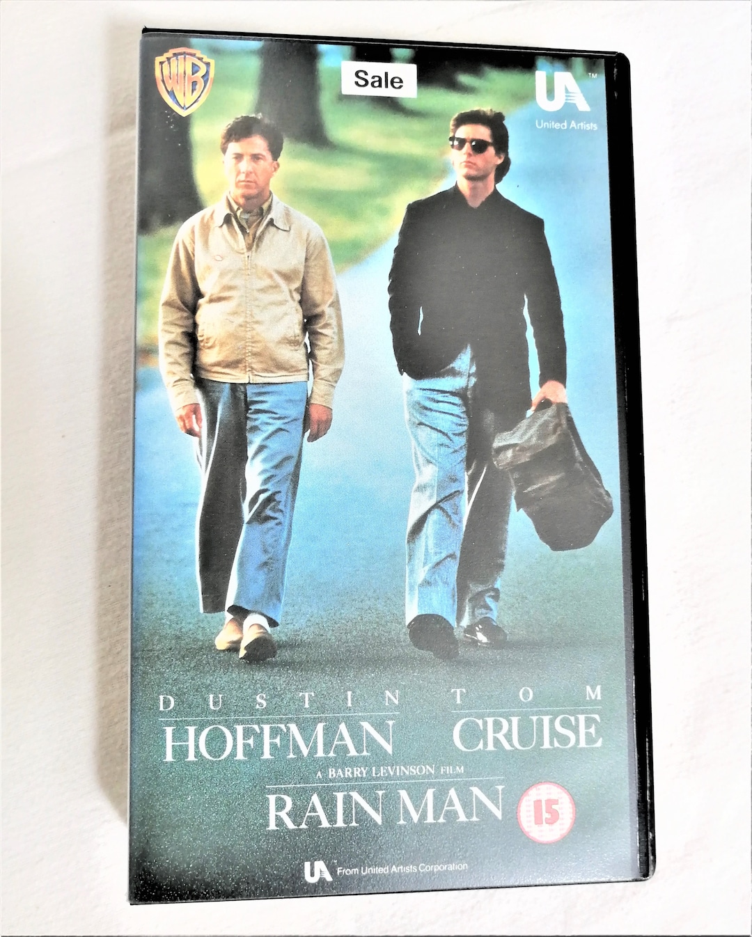 Rain Man (VHS, 1989) Tom Cruise Dustin Hoffman -movie Cassette Tape Big ...