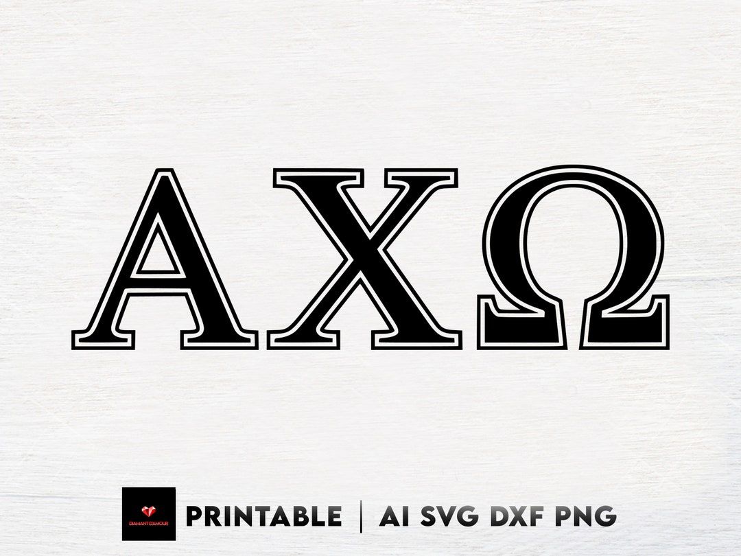 Alpha Chi Omega SVG Greek Alphabet Svg Greek Letters Svg - Etsy
