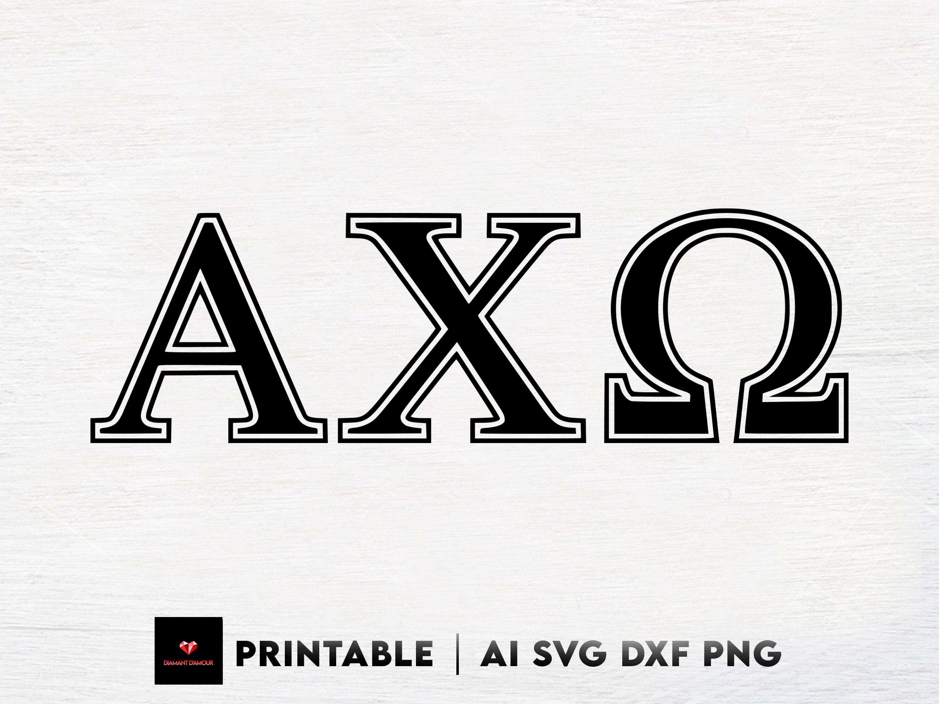 Alpha Chi Omega SVG Greek Alphabet Svg Greek Letters Svg - Etsy UK