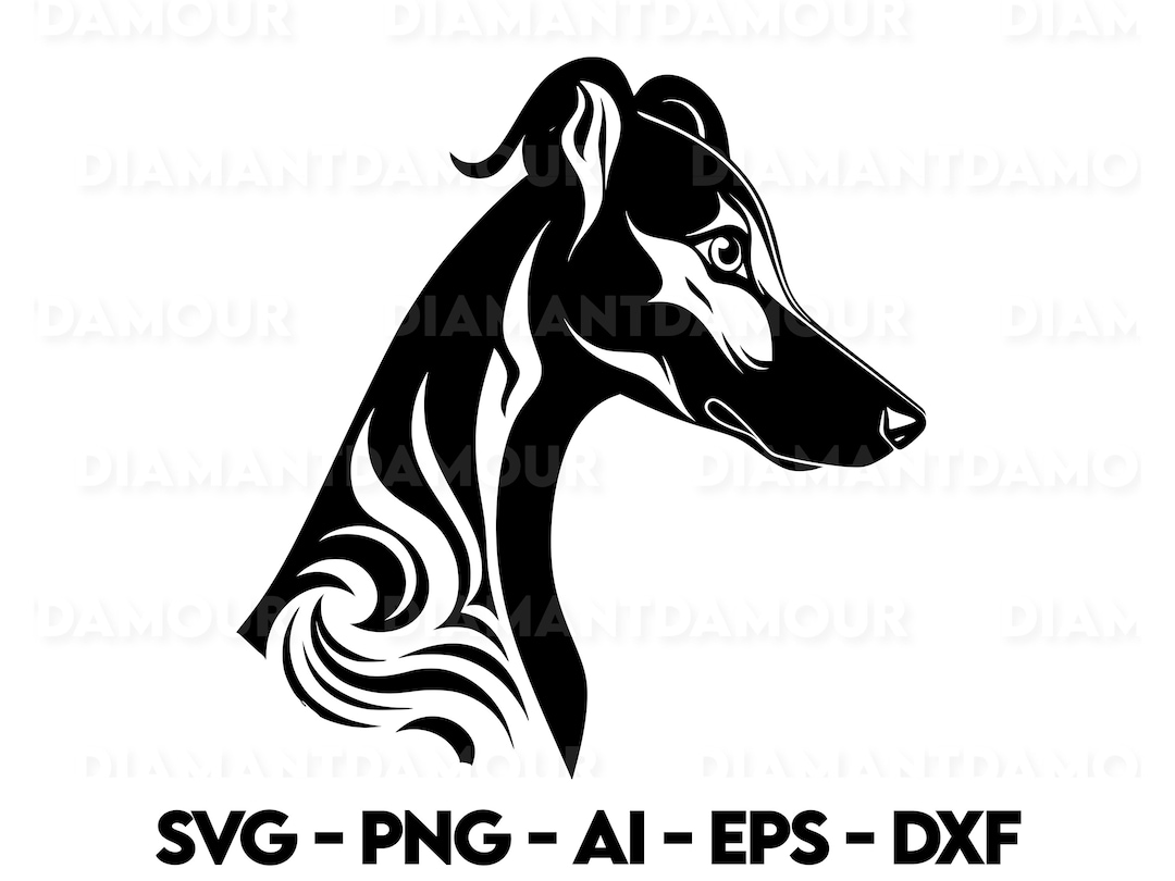 Whippet Svg Dog Svg Whippet Silhouette Whippet Outline Png - Etsy