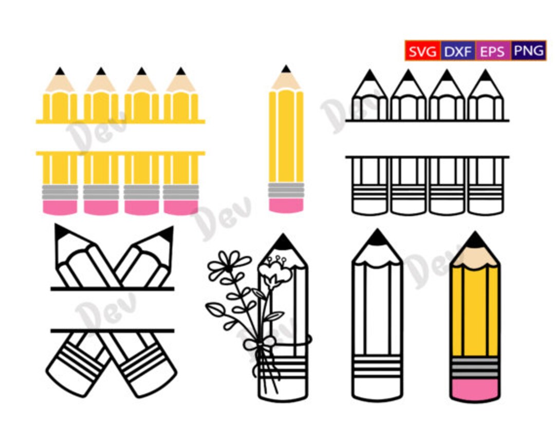 Buy Pencil Name Frame SVG Teacher SVG School Digital Download Online in ...