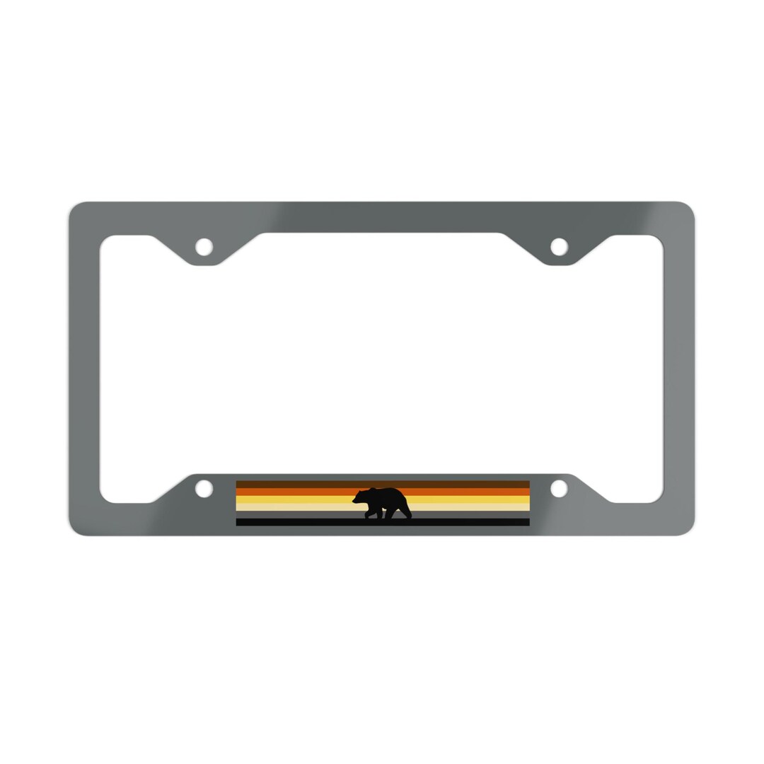 Gay Bear Brotherhood Pride - Custom Metal License Plate Frame - Chubs ...