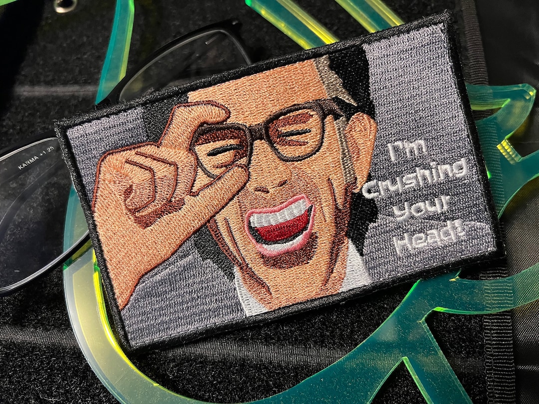 Crushing Your Head! Embroidered Patch - Etsy