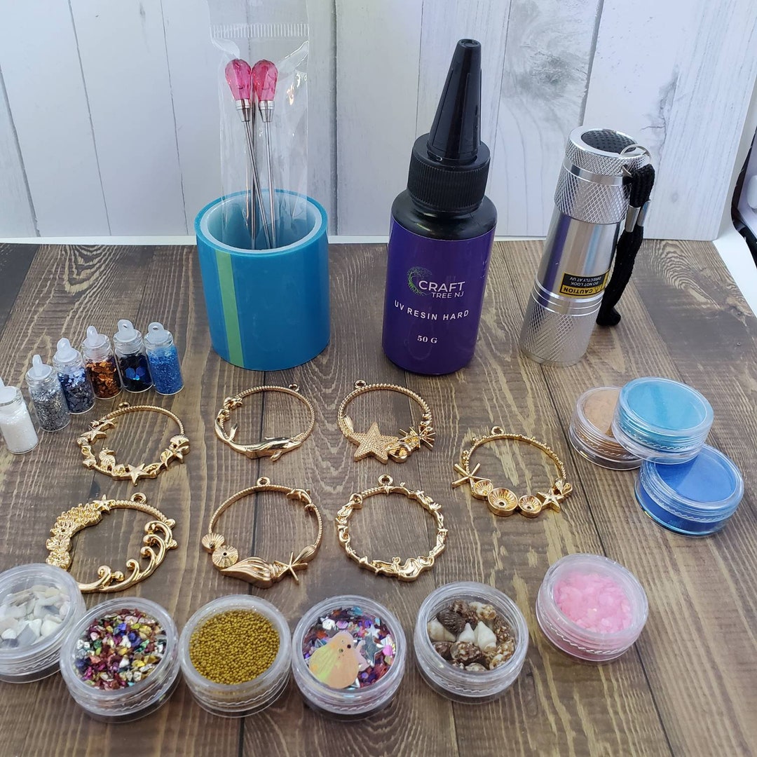 Resin Starter Kit Ocean Resin Kit Craft Kit Ocean Bezels - Etsy