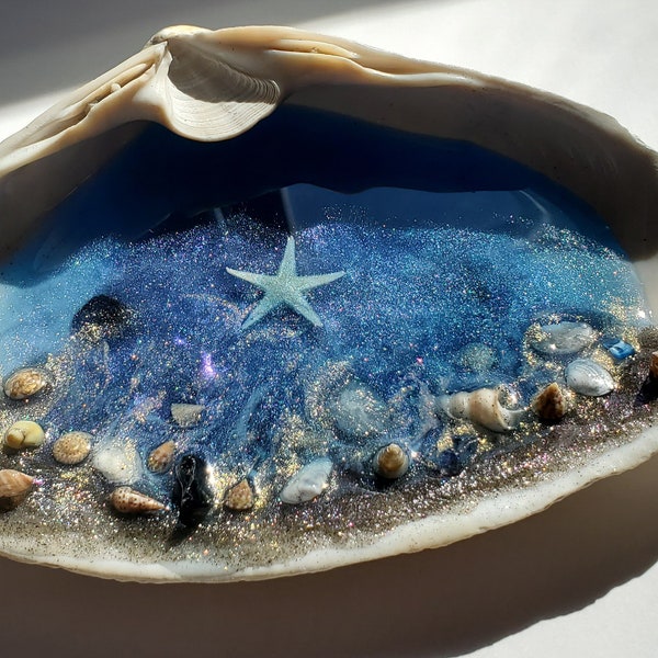 Resin Beach Scene Ring - Etsy