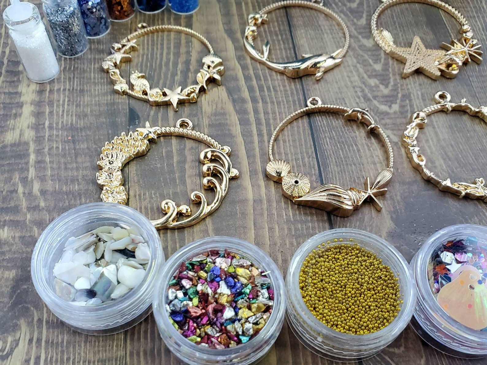 Resin Starter Kit Ocean Resin Kit Craft Kit Ocean Bezels - Etsy