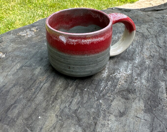 6oz. Small Red Marble Mug - Etsy