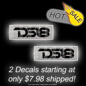 DS18 Audio Car Audio Logo (2) Vinyl Decals - Free Upgraded Shipping and ...
