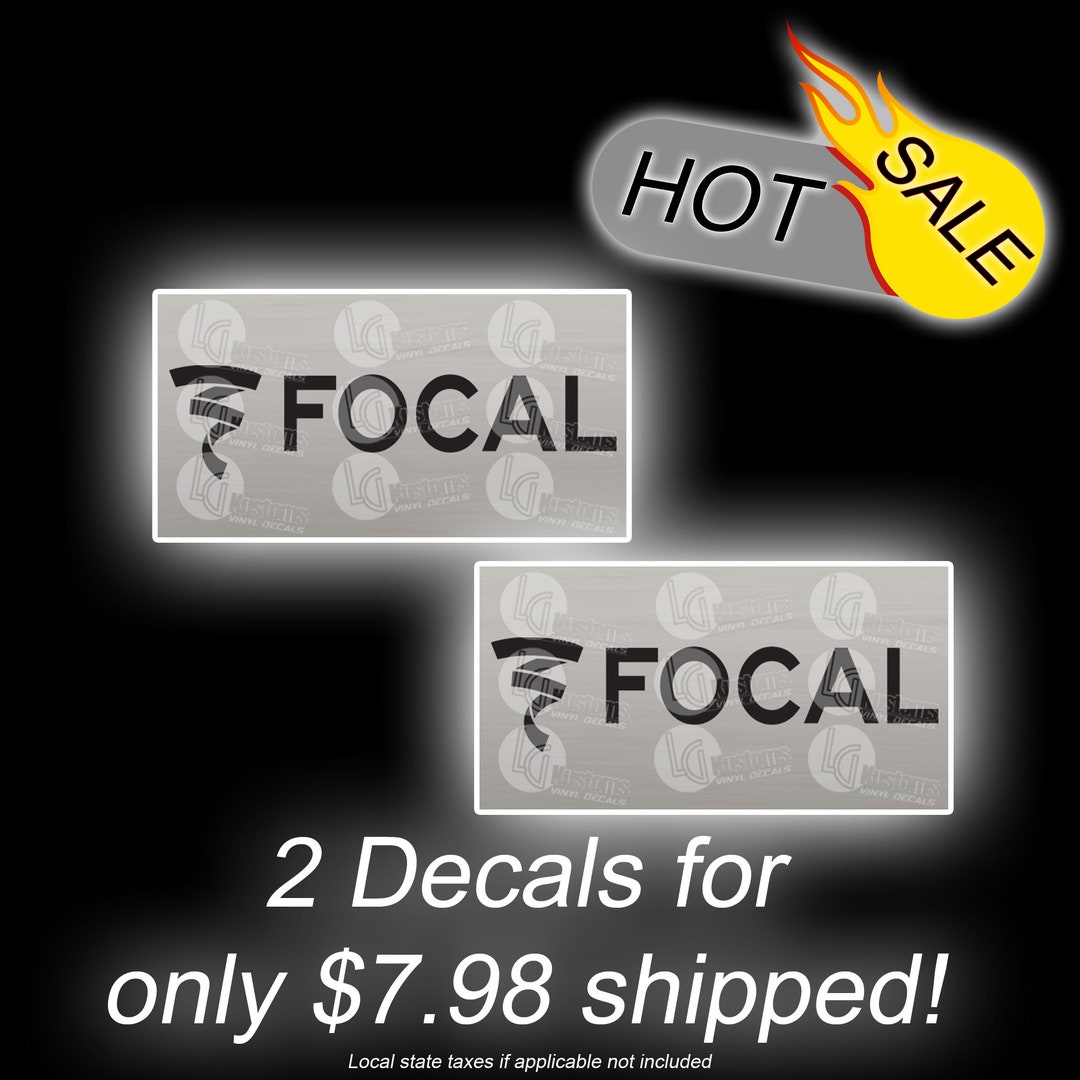 Focal Audio Car Audio Logo 2 Vinyl Decals Free Upgraded Shipping and ...