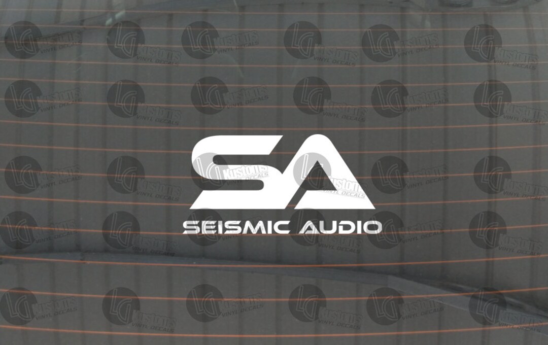 Seismic Audio Car Audio Logo Vinyl Decal for Window/case and Many Other ...
