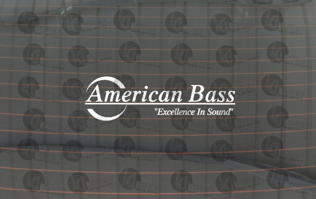 American Bass Car Audio Logo Vinyl Decal for Window/case and - Etsy