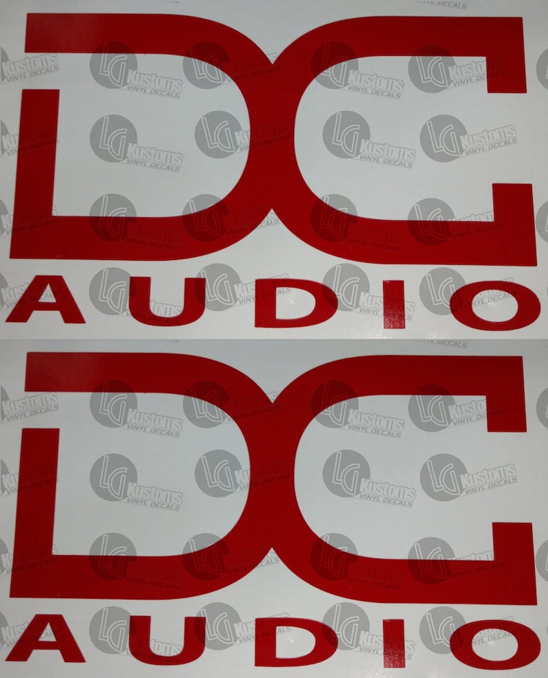 DC Audio Car Audio Logo Vinyl Decals - 2 Pack - REAL USPS Tracking ...