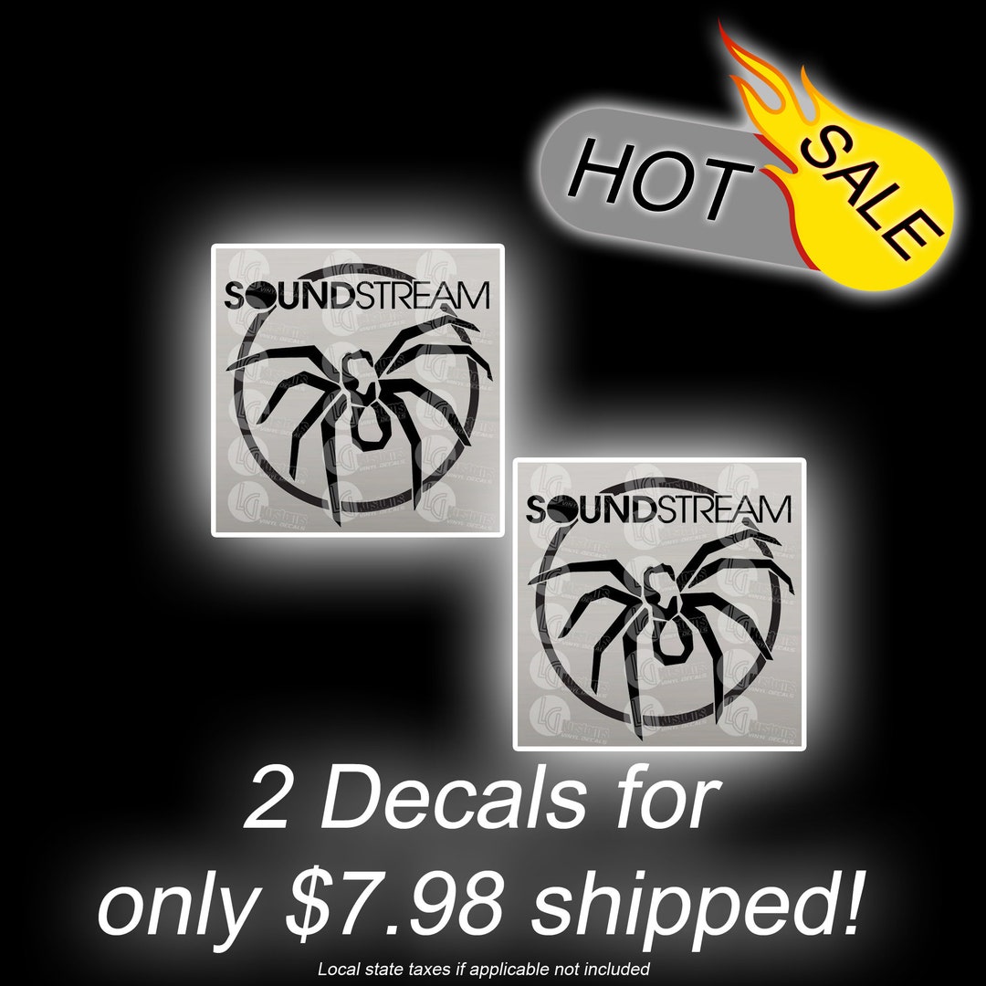 Soundstream Audio Tarantula Car Audio 2 Vinyl Decal Free Upgraded ...