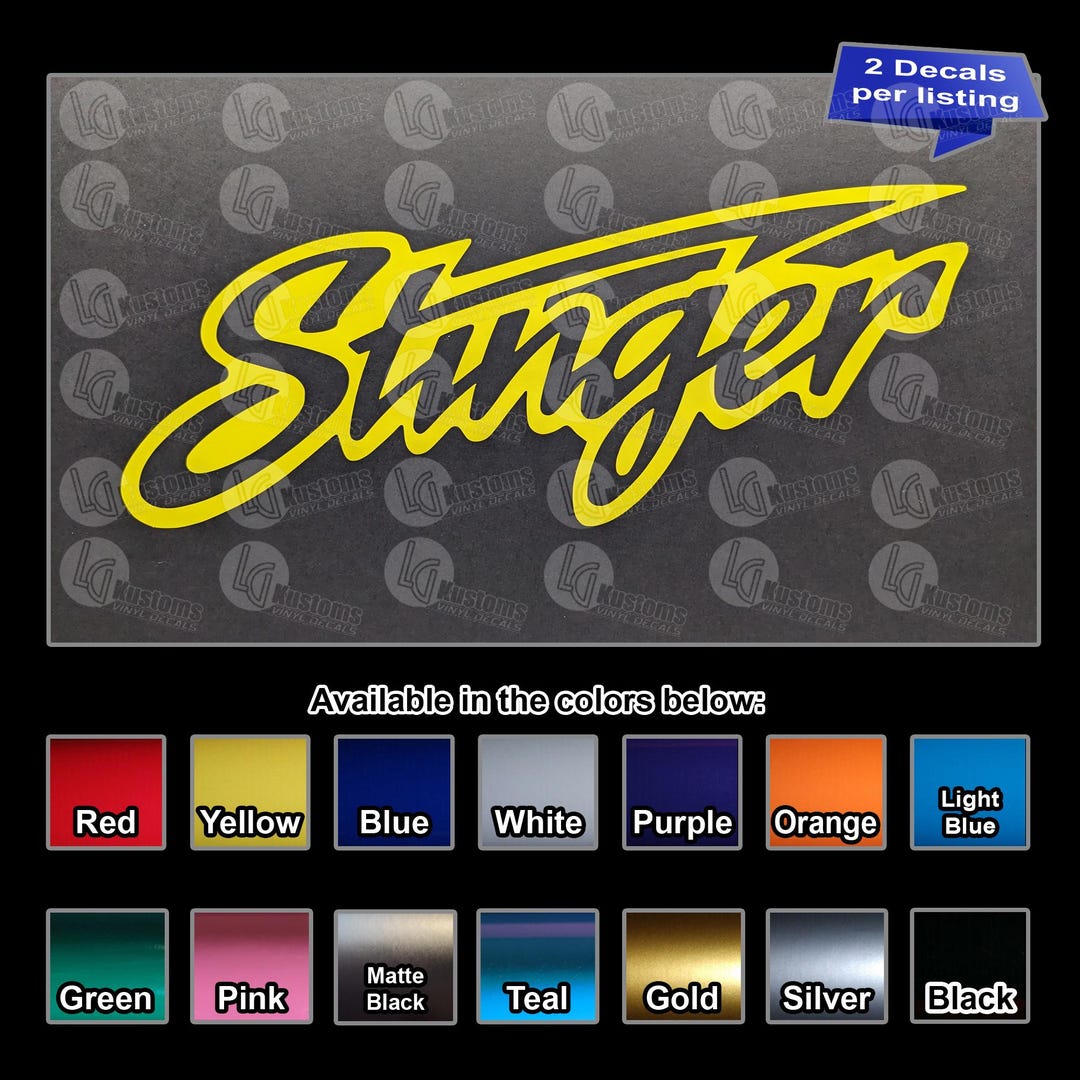 Stinger Audio Car Audio Logo Vinyl Decals - 2 Pack - REAL USPS Tracking ...