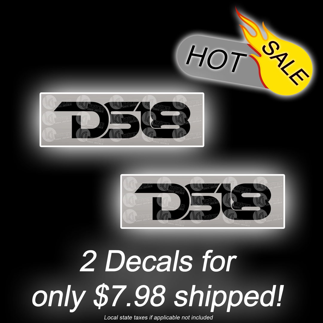 DS18 Audio Car Audio Logo 2 Vinyl Decals for Window/case and Many Other ...