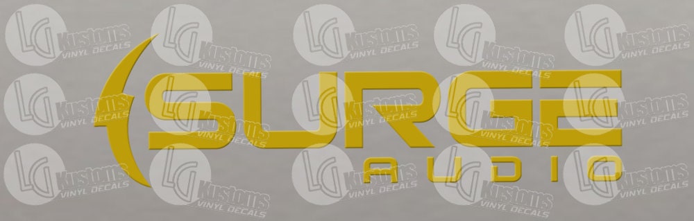 Surge Audio Car Audio Logo Vinyl Decal for Window/case and - Etsy