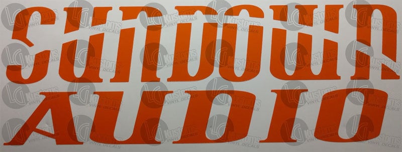 Sundown Audio Decal