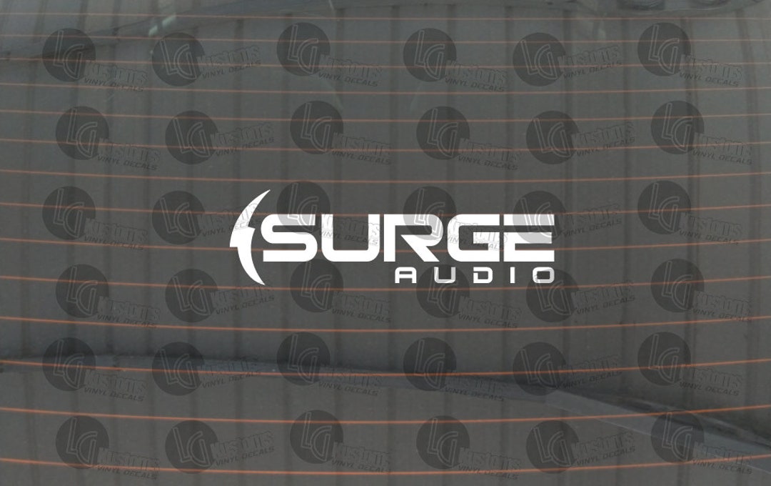 Surge Audio Car Audio Logo Vinyl Decal for Window/case and - Etsy