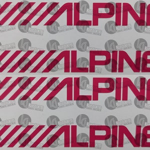 Alpine Car Audio Logo (4) Vinyl Decals - Free Upgraded Shipping and ...