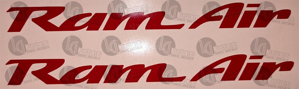 Ram Air Decals 2 1997-2002 Trans Am Firebird WS6 Pontiac | Etsy