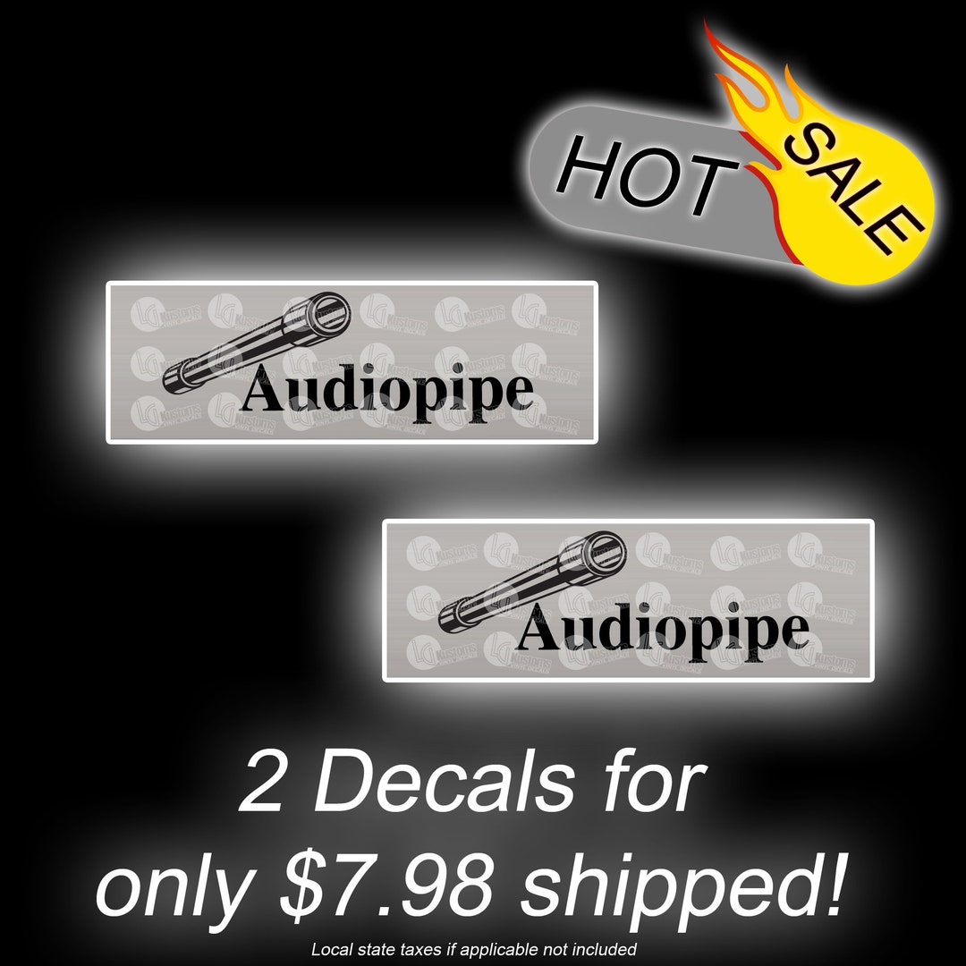 Audiopipe Car Audio Logo 2 Vinyl Decals for Window/case and Many Other ...