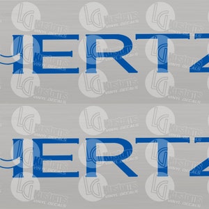 Hertz Audio Car Audio Logo (2) Vinyl Decals - Free Upgraded Shipping ...
