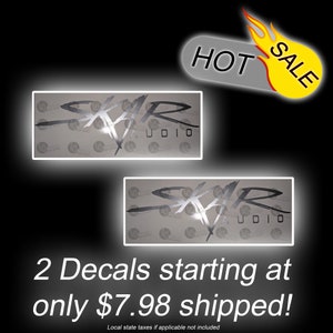 Skar Audio Car Audio Logo (2) Vinyl Decals - Free Upgraded Shipping and ...