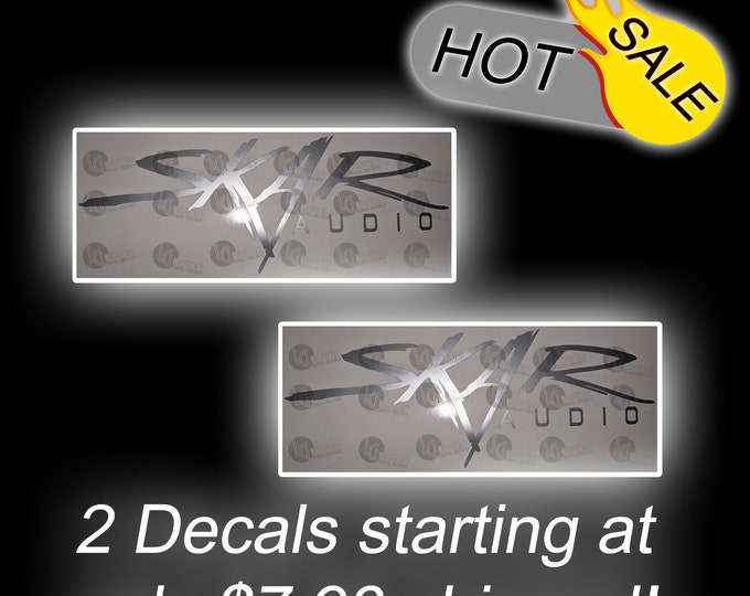 2 SKAR Audio Decals Car Audio Truck SUV Sound Sticker Logo - Etsy